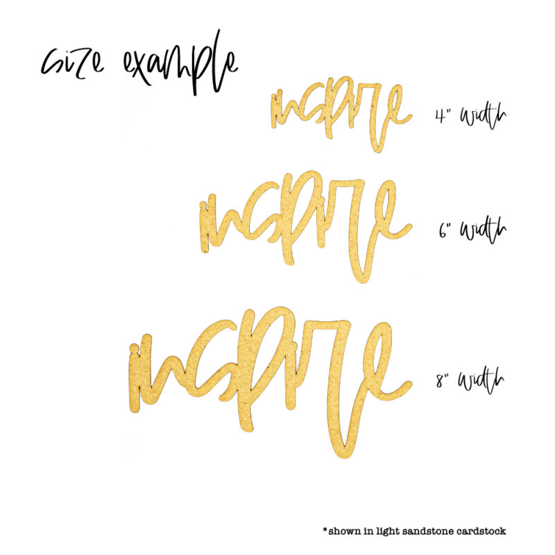 A to Z Words | Inspirational Cutouts & Laser Die Cuts for DIY Craft ...