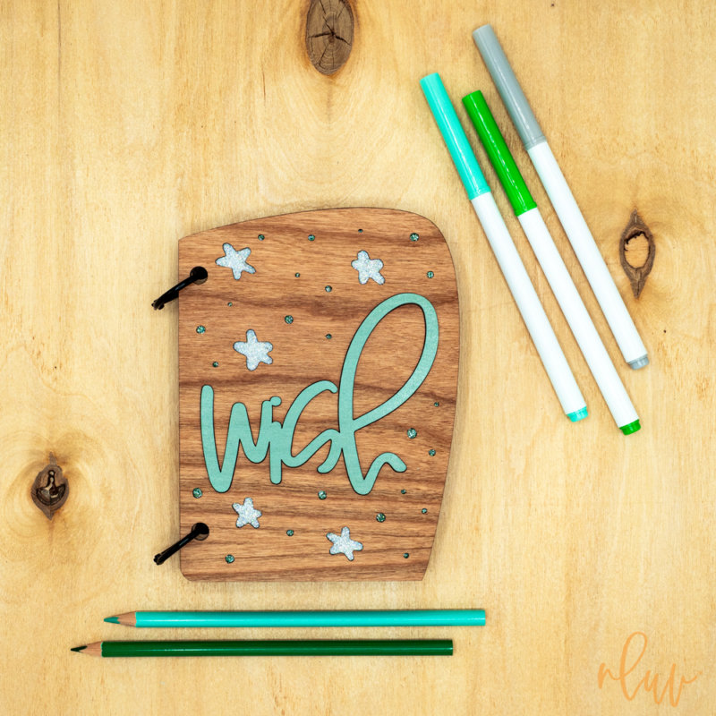 Wish Journal | Handcrafted Wood Journal | Wishes Dreams Hopes Desires